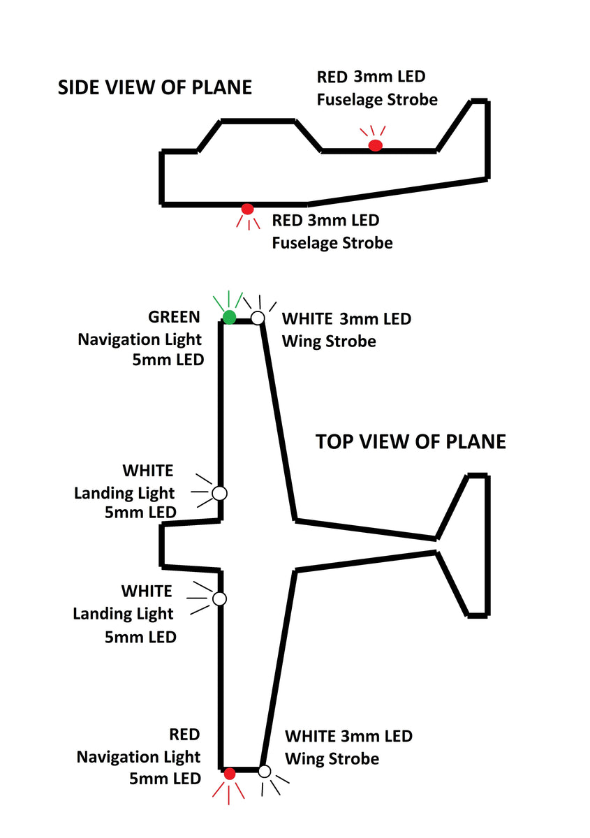 Large Airplane Light Kit – MyTrickRC